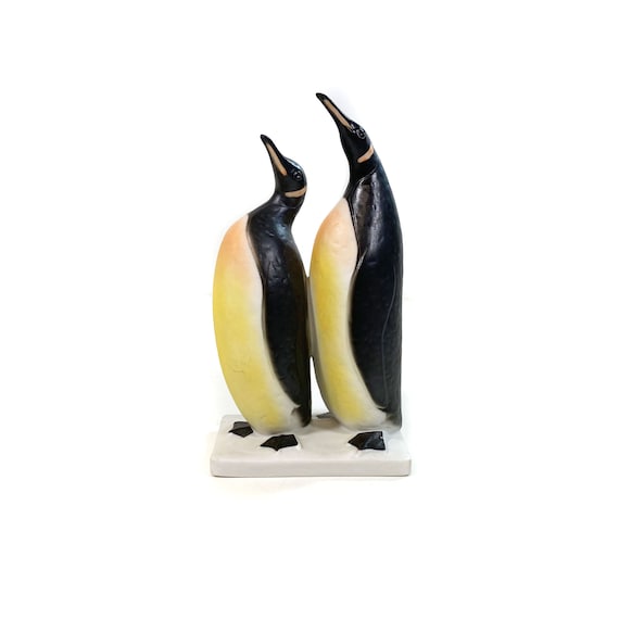 Mid Century Porcelain Figure Penguins Manufactory - Etsy