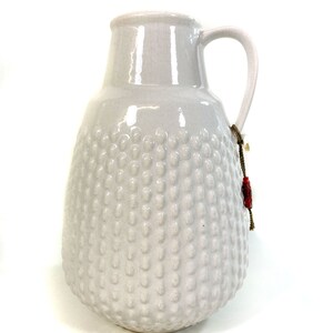 White Vintage Knobbed Vase by Jasba - West Germany - WGP - No. 165425 ...