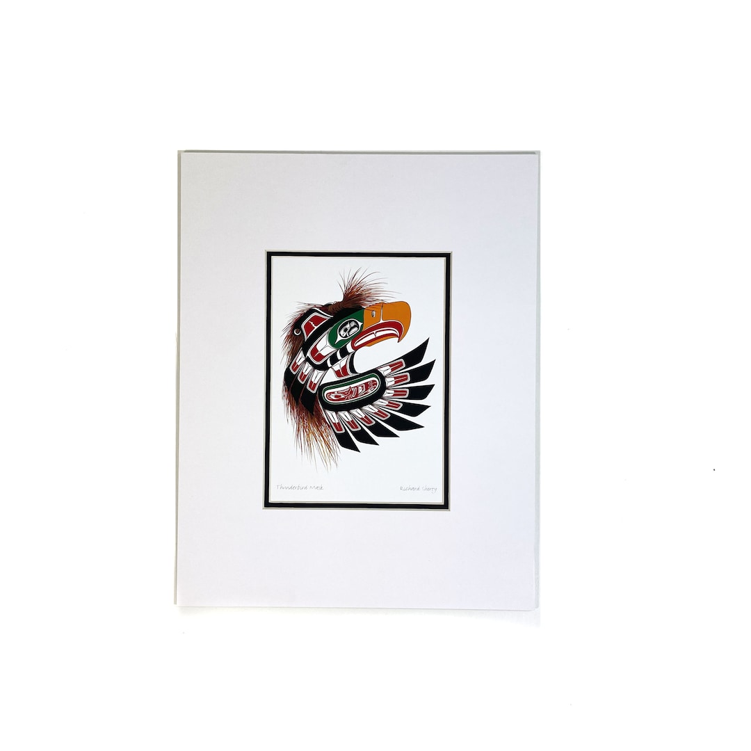 Vintage Print by Richard Shorty - Thunderbird Mask - Nature Motifs ...