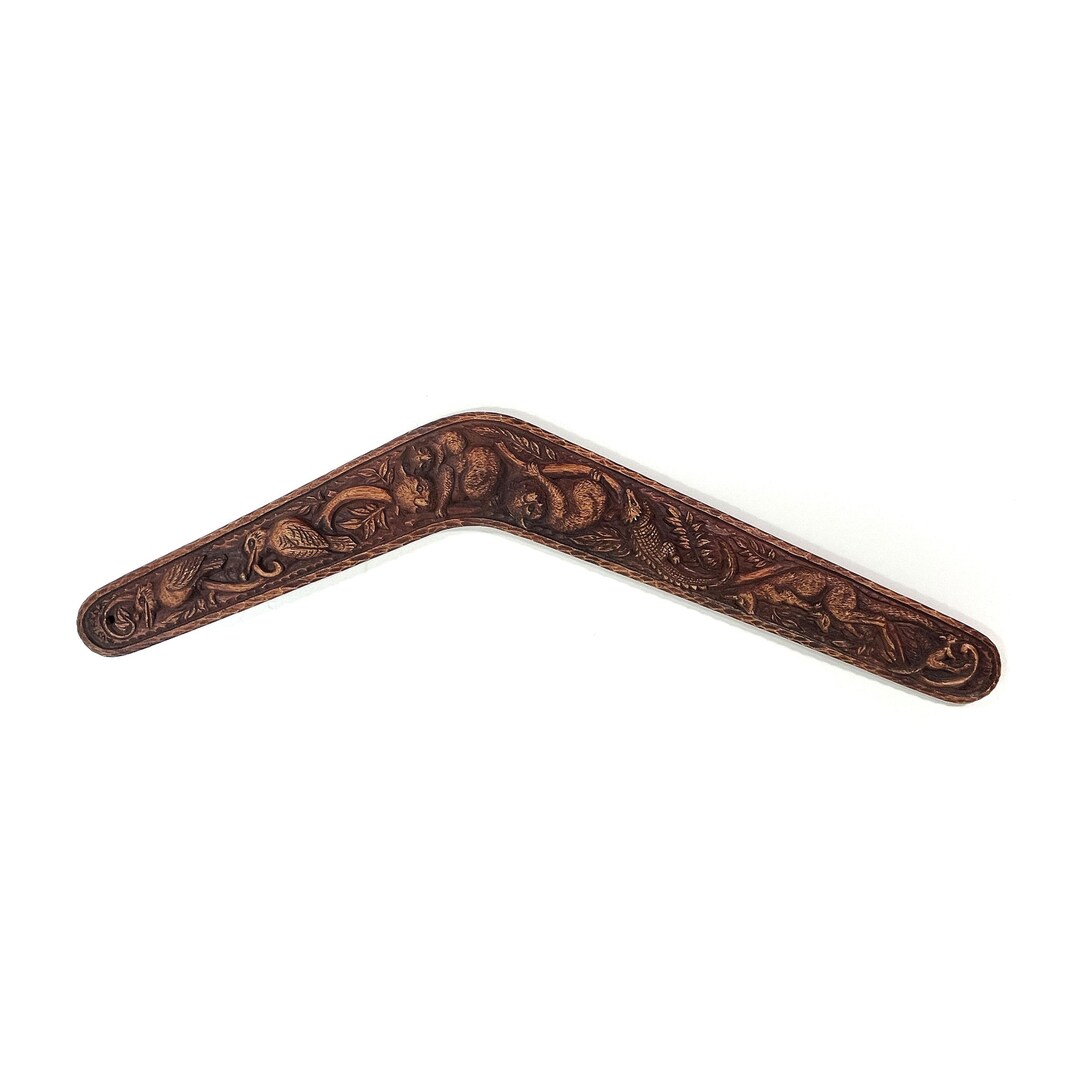 Vintage Boomerang by Fritz Rentz - Aboriginal Art - Australian Animals ...
