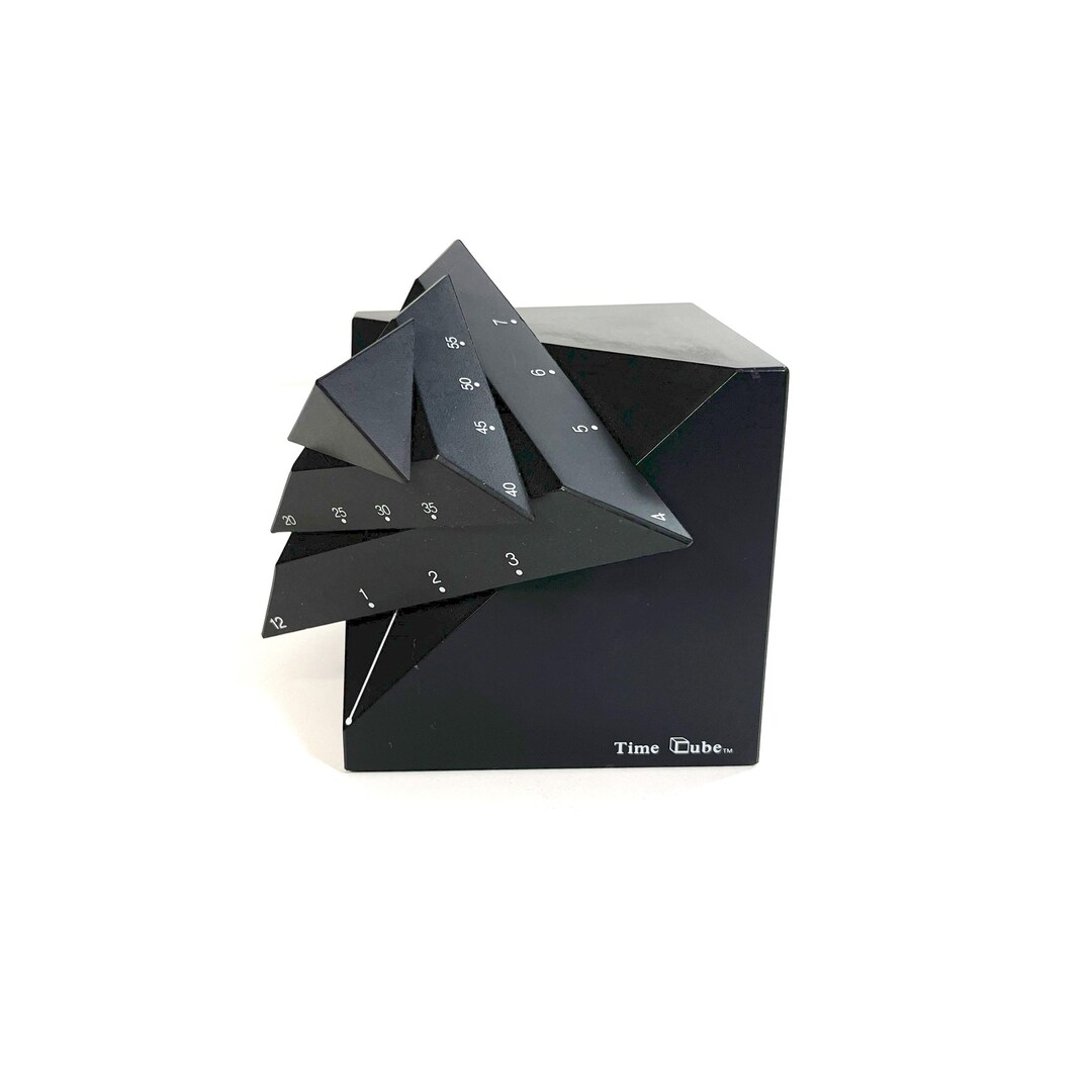 Time Cube Table Clock by 4-d-design Analogue Design Classic Design ...