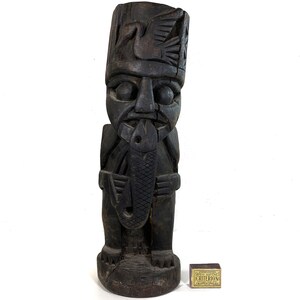 Large Vintage Huari Wooden Figure - Wari - Hand Carved - South America ...