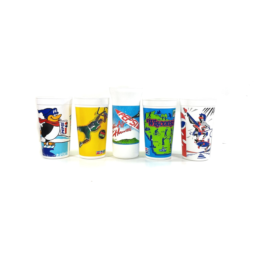 Vintage Festival Cups - Plastic Drinking Cups - Pepsi - March Madness ...