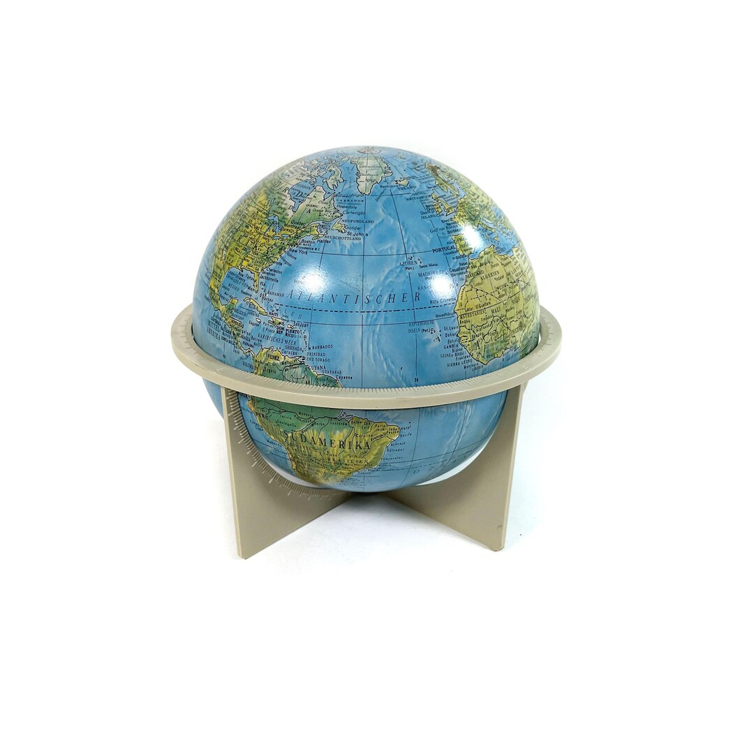 Small Earth Globe Made of Tin From Scan Globe Denmark - the Blue Planet ...