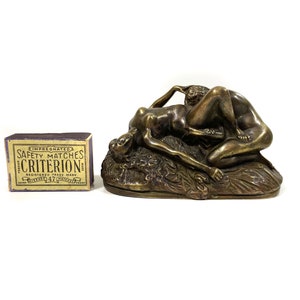 Vintage Bronze Figure - the Lovers - Reproduction - Cast by Jef ...