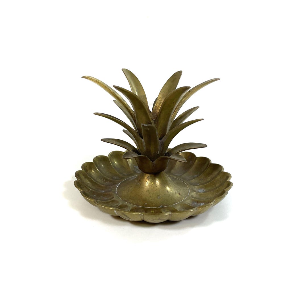 Vintage Brass Candlestick - Pineapple - Candlestick - Candle Holder for ...