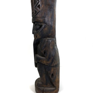 Large Vintage Huari Wooden Figure - Wari - Hand Carved - South America ...