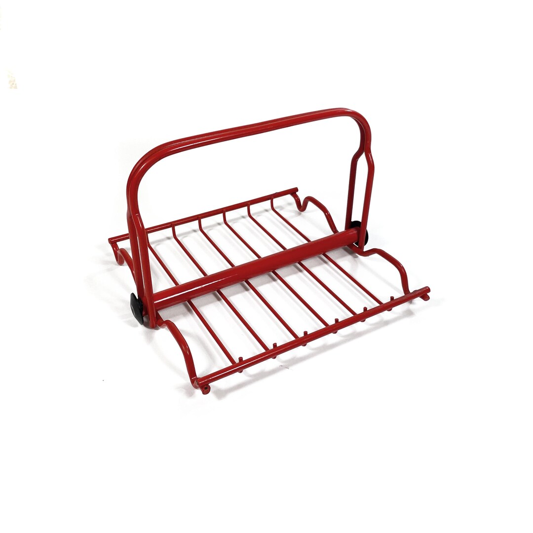 Vintage Italian Napkin Holder - Red Metal Wire With Bakelite - Kitchen ...