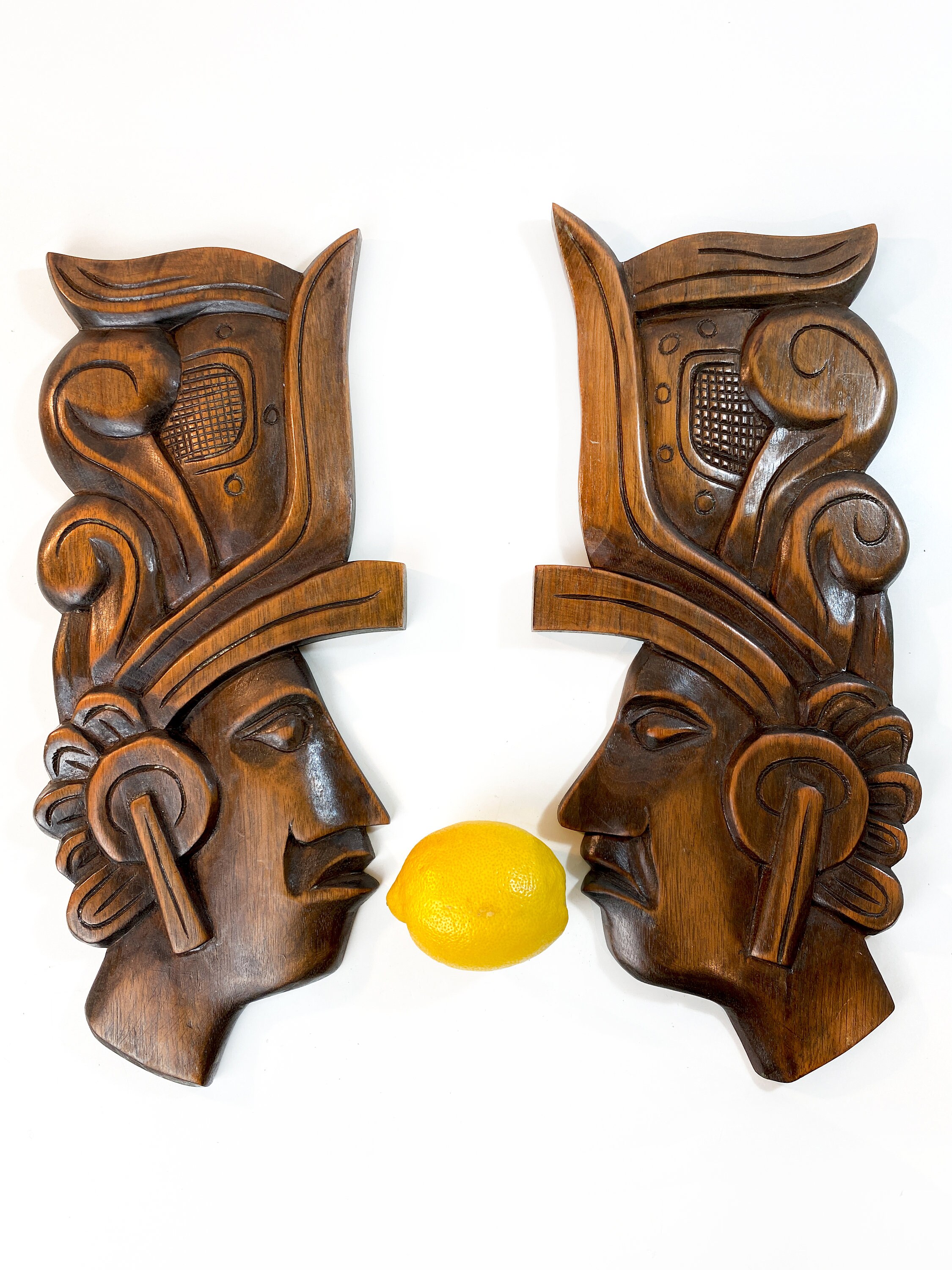 Vintage Honduran Wall Masks Copán Ruinas Mask Set Maja - Etsy