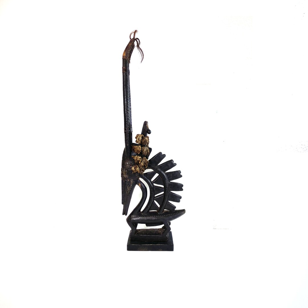 Vintage Chi Wara Statue - African Male Wooden Figure - Mali - Dance ...