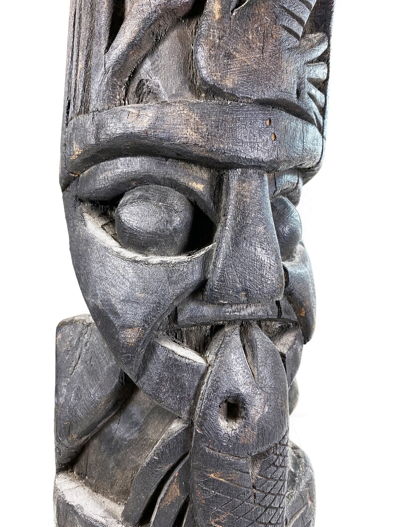 Large Vintage Huari Wooden Figure Wari Hand Carved South | Etsy