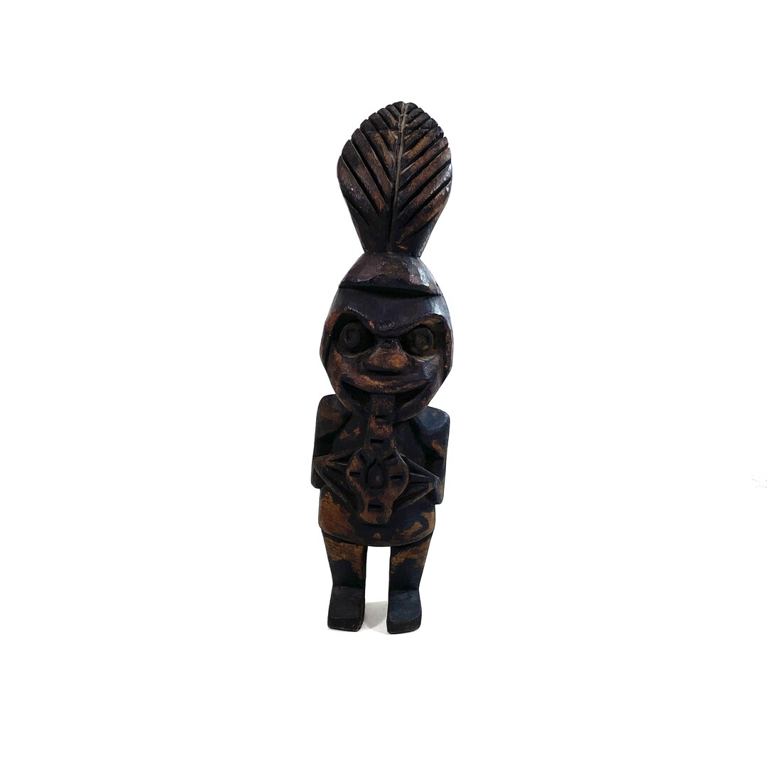 Vintage Huari Wooden Figure - Wari - Hand Carved - South America ...