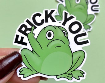 Funny Frog Stickers - Etsy