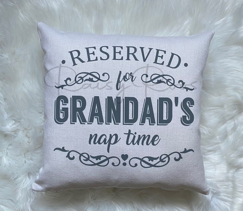 Reserved for Grandad Reserved Cushion Personalised Cushions - Etsy