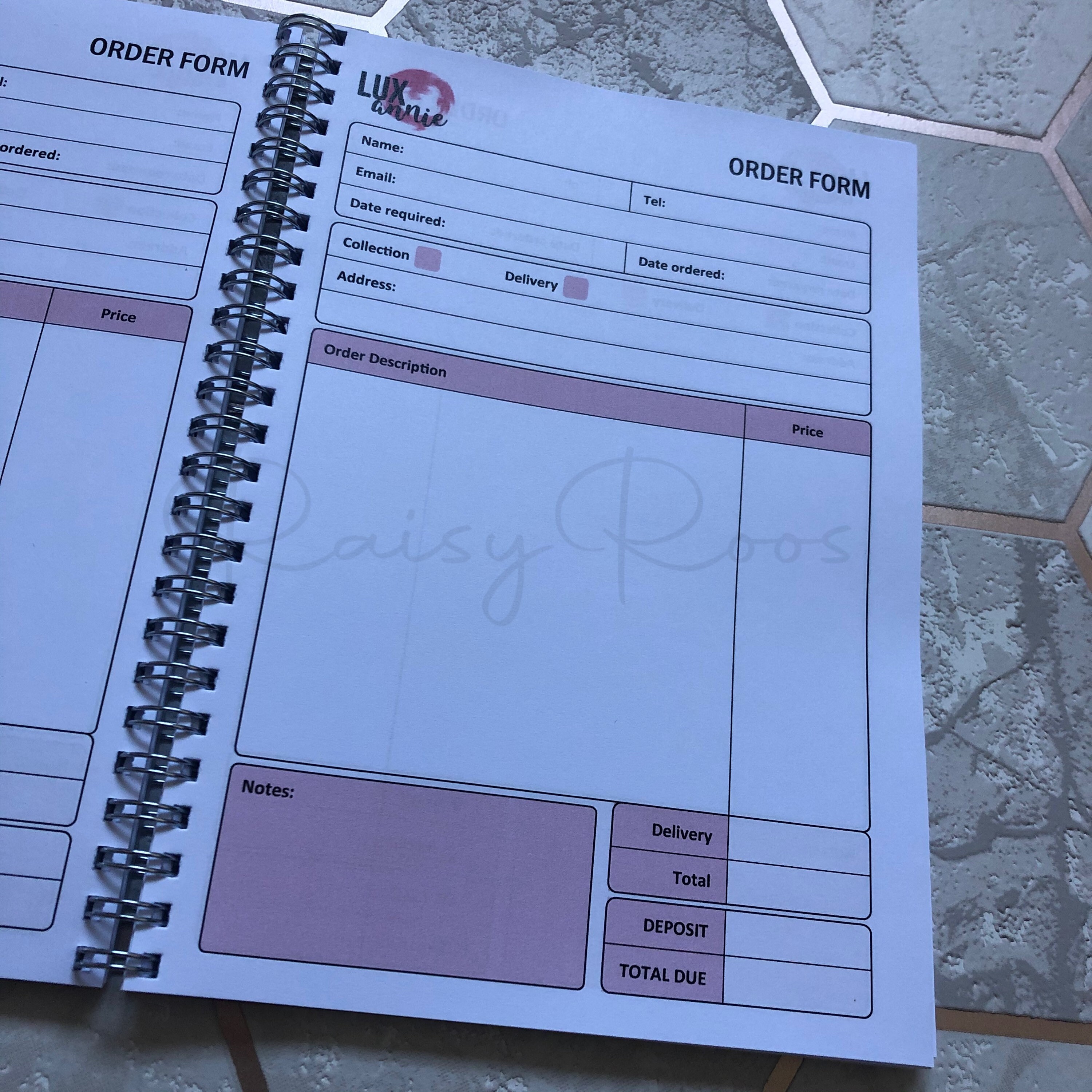 A5 Business Order Book Custom Order Book Order Book - Etsy UK