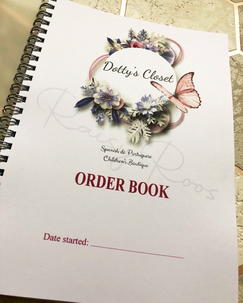 A5 Business Order Book Custom Order Book Order Book - Etsy UK