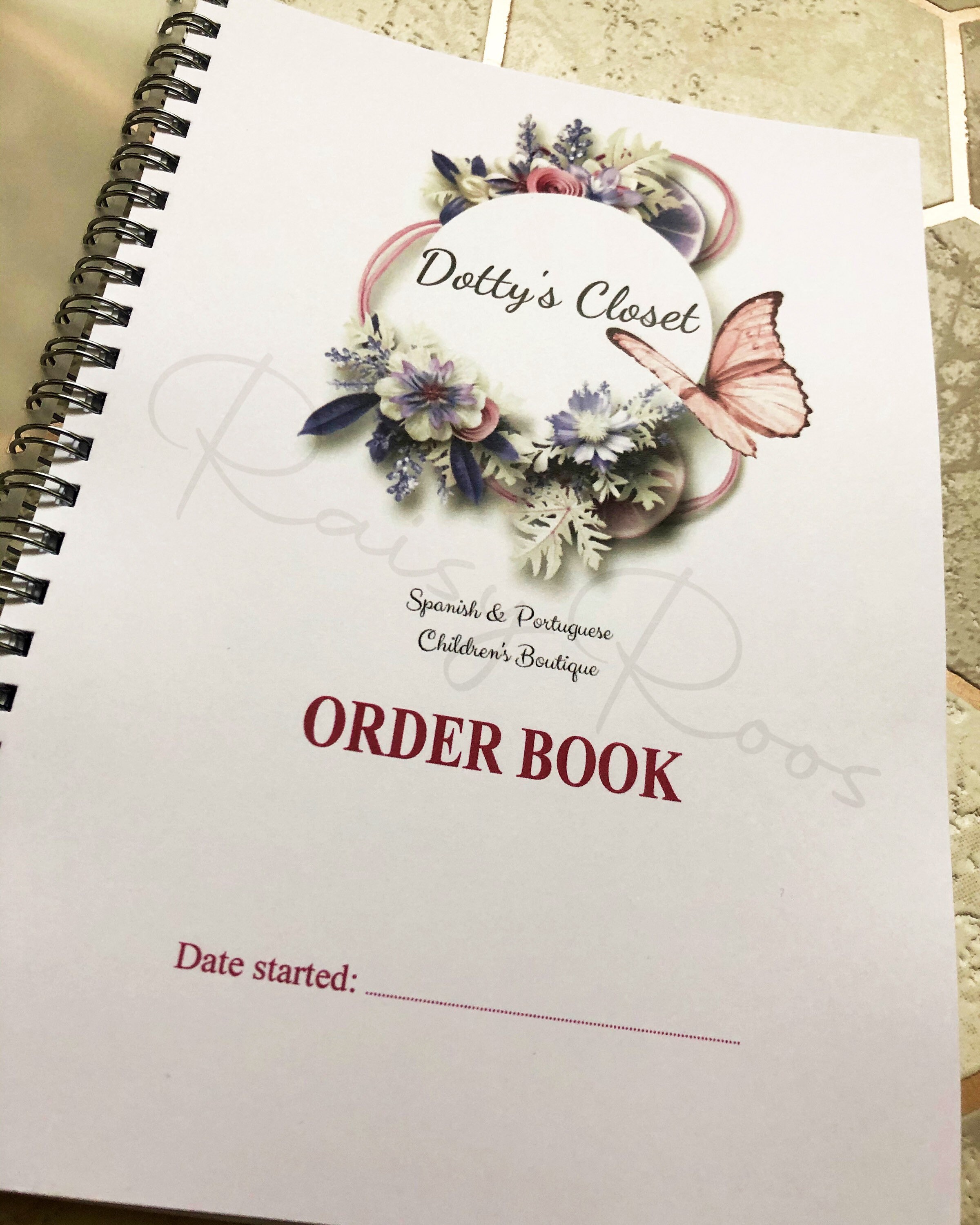 A5 business order book custom order book order book | Etsy