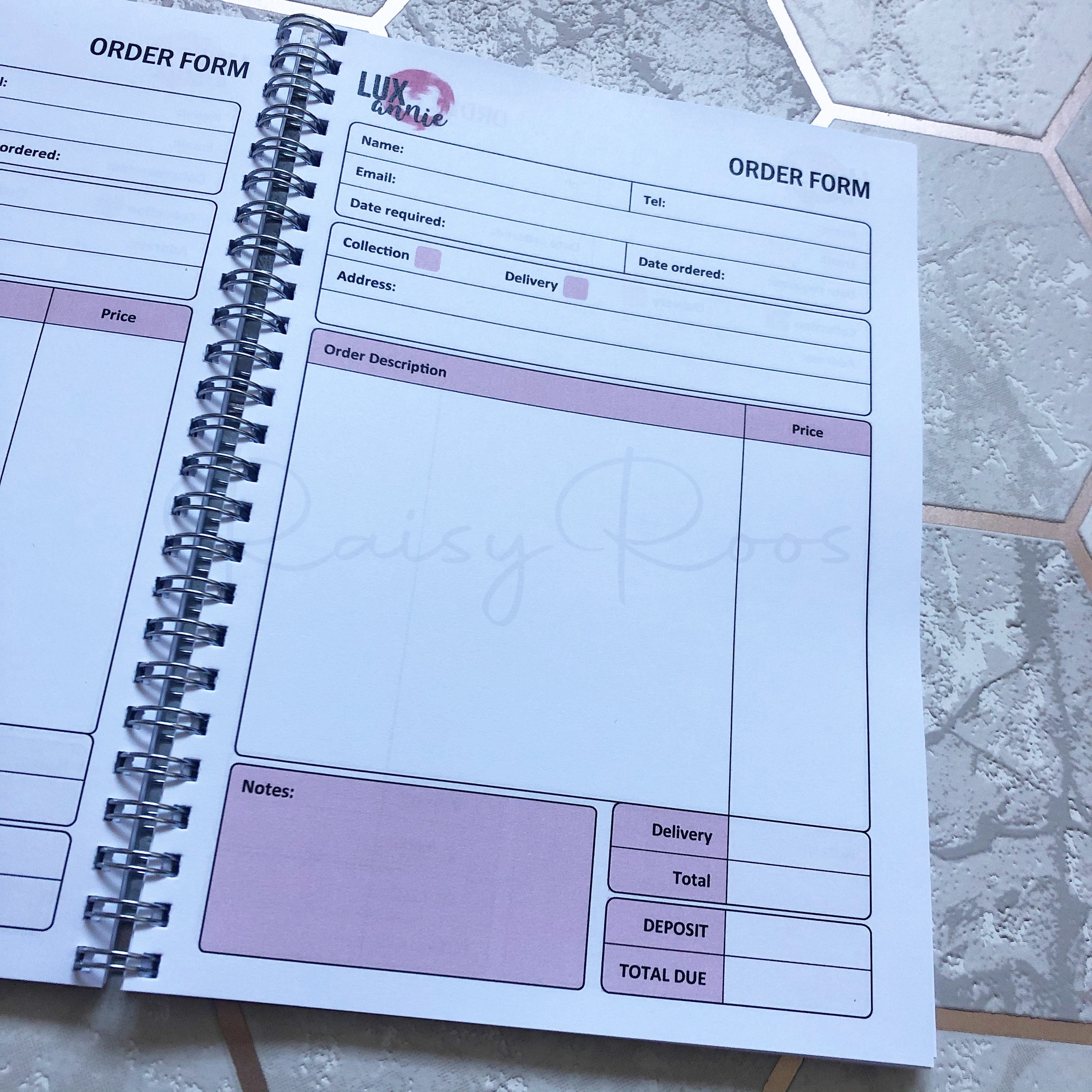 A5 Business Order Book Custom Order Book Order Book - Etsy UK