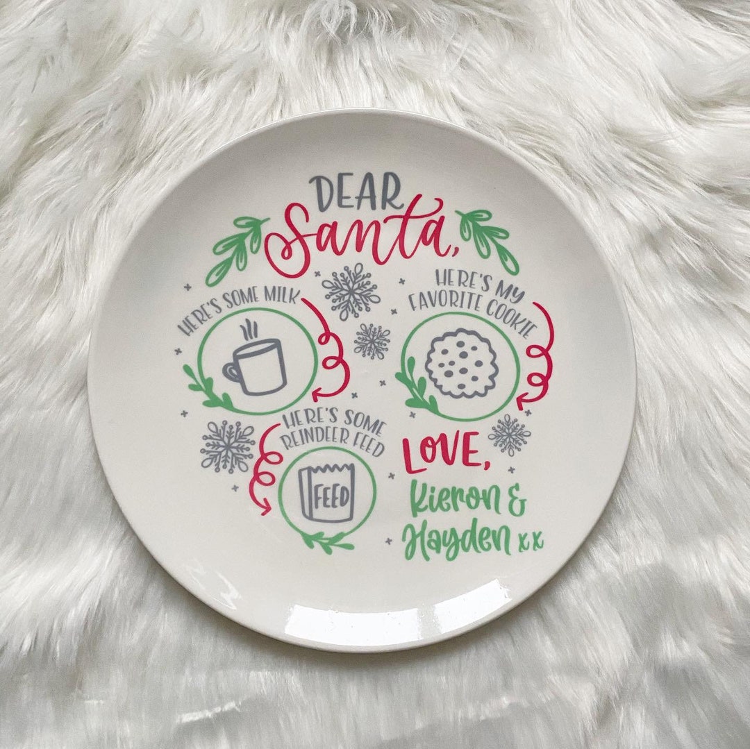 Christmas Eve Plate Personalised Christmas Eve Plate Xmas - Etsy UK