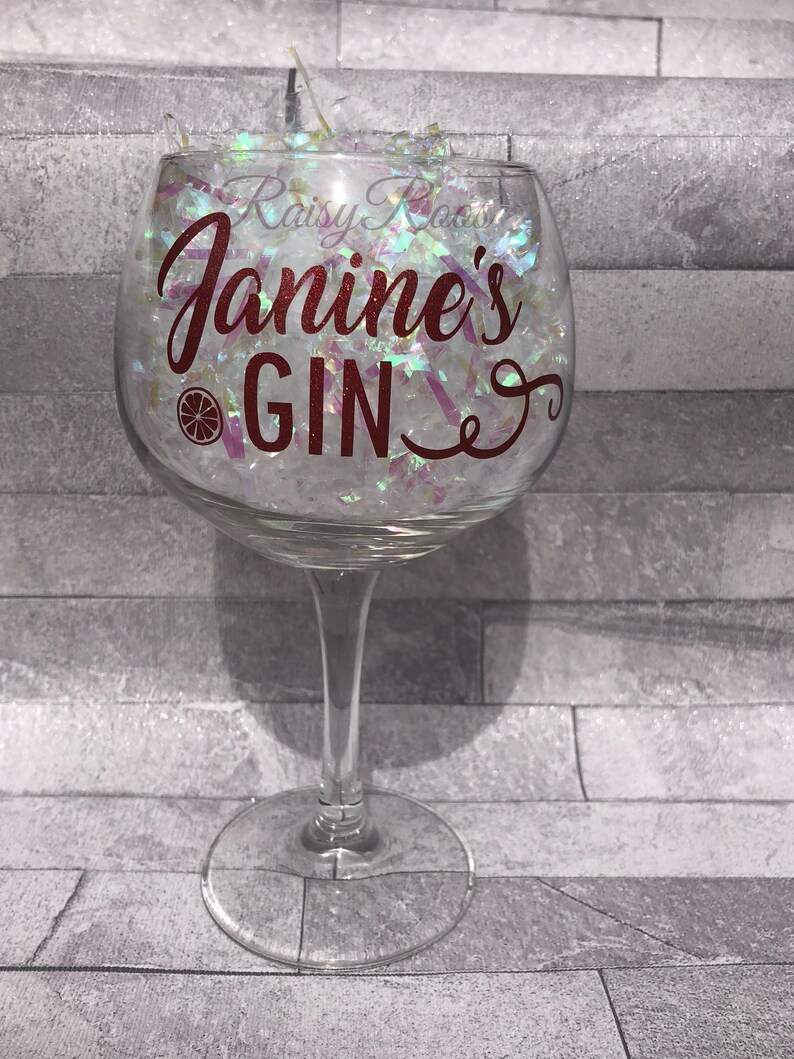 Personalised Gin Glass Gin Glass Gift Gin Fans Gin Lover - Etsy UK