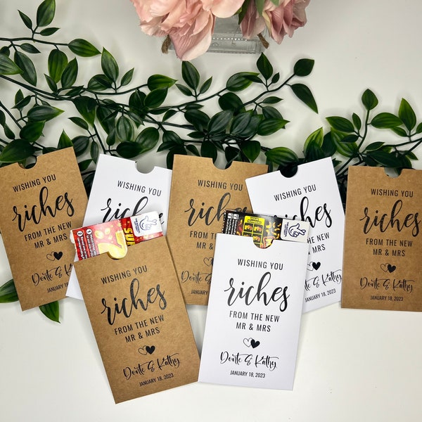 Wedding Favours Scratch Card Holders - Etsy