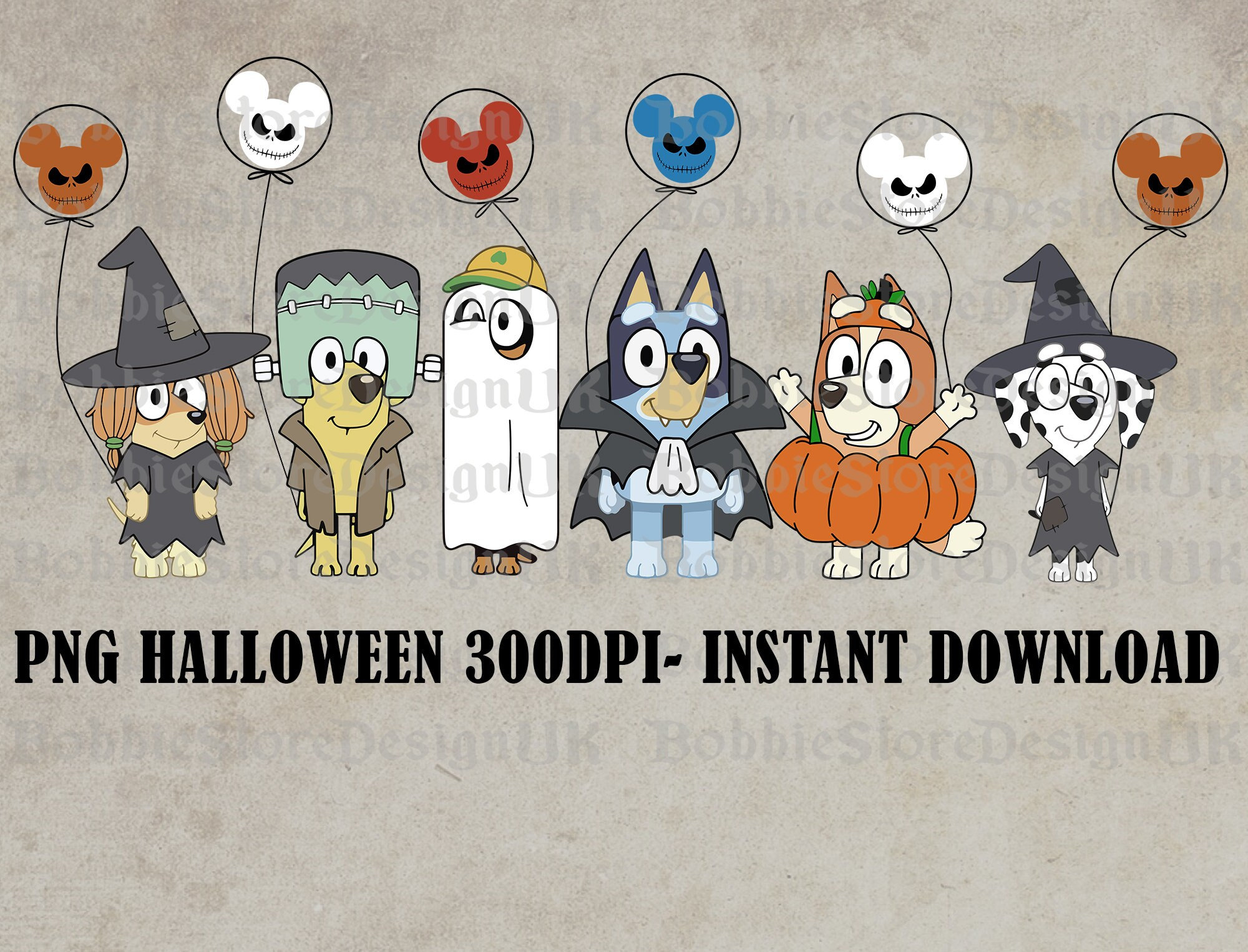 Bluey Halloween PNG Bluey Png Bluey Passendes Halloween - Etsy Österreich