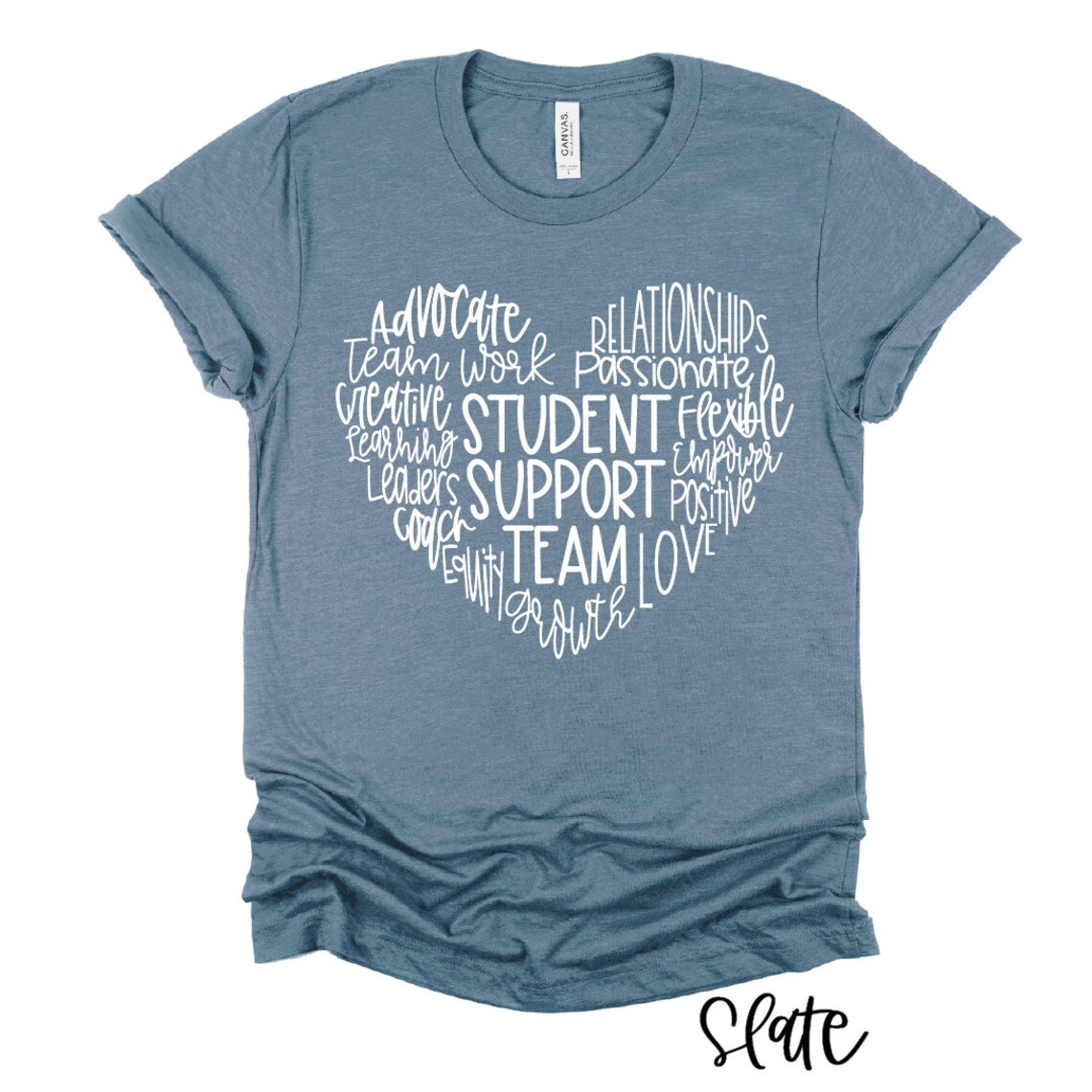 Student Support Team Heart Shirt / Student Services Shirt / Pupil ...