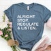 Stop, Regulate and Listen Shirt / Funny Teacher Shirt / Teacher Shirts ...