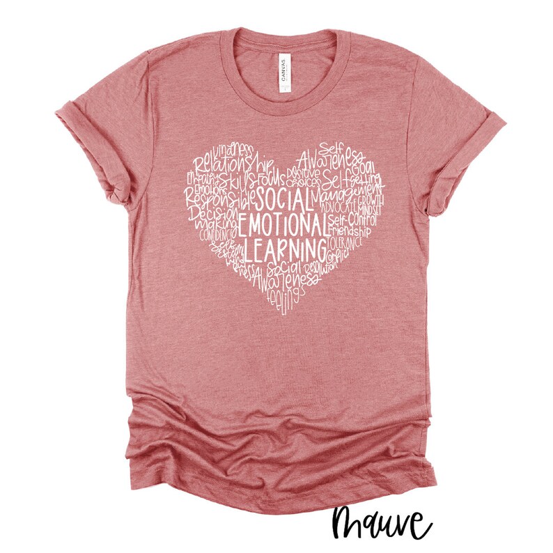 Social Emotional Learning Heart Shirt / Counselor Shirt / Teacher ...