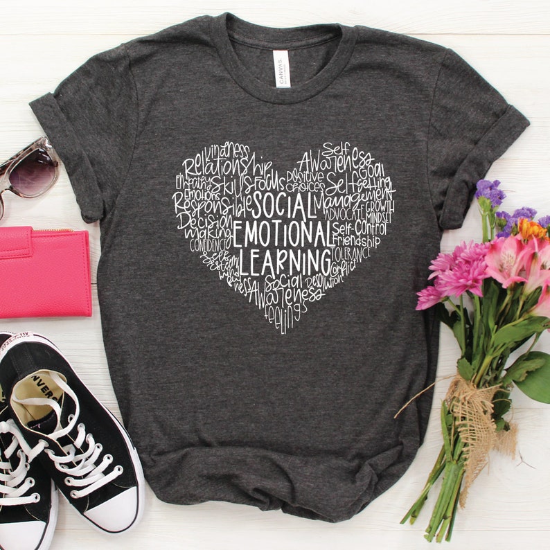 Social Emotional Learning Heart Shirt / Counselor Shirt / Teacher ...