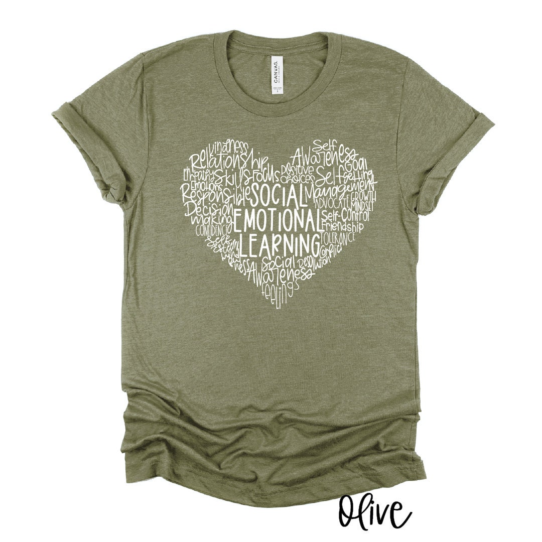 Social Emotional Learning Heart Shirt / Counselor Shirt / - Etsy