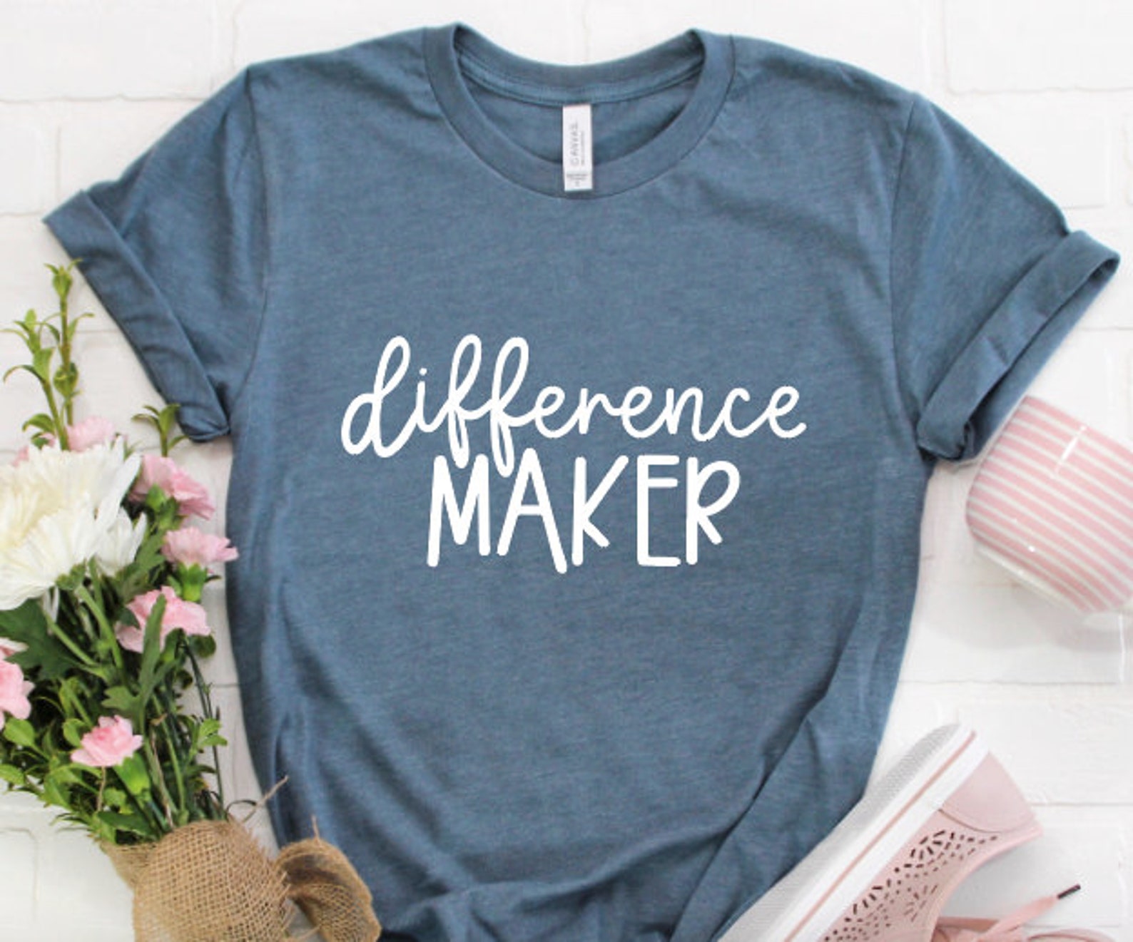 Difference Maker /motivational Shirt / Counselor Shirt / Teacher Shirt ...