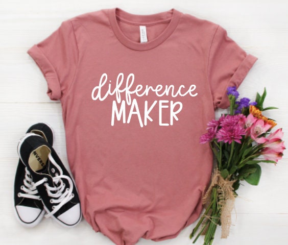 Difference Maker /motivational Shirt / Counselor Shirt / Teacher Shirt ...