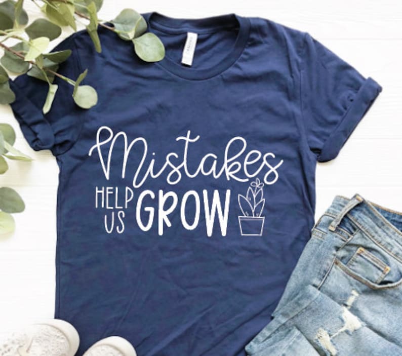Mistakes Help Us Grow / Teacher Shirts / Growth Mindset Shirt | Etsy Mistakes Help Us Grow / Teacher Shirts / Growth Mindset Shirt | Etsy