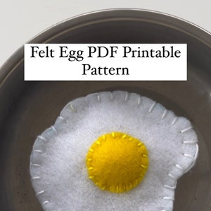 PDF Felt Egg Pattern, Egg Sewing Pattern, Felt Food Patterns, Digital PDF File Sewing Pattern ...