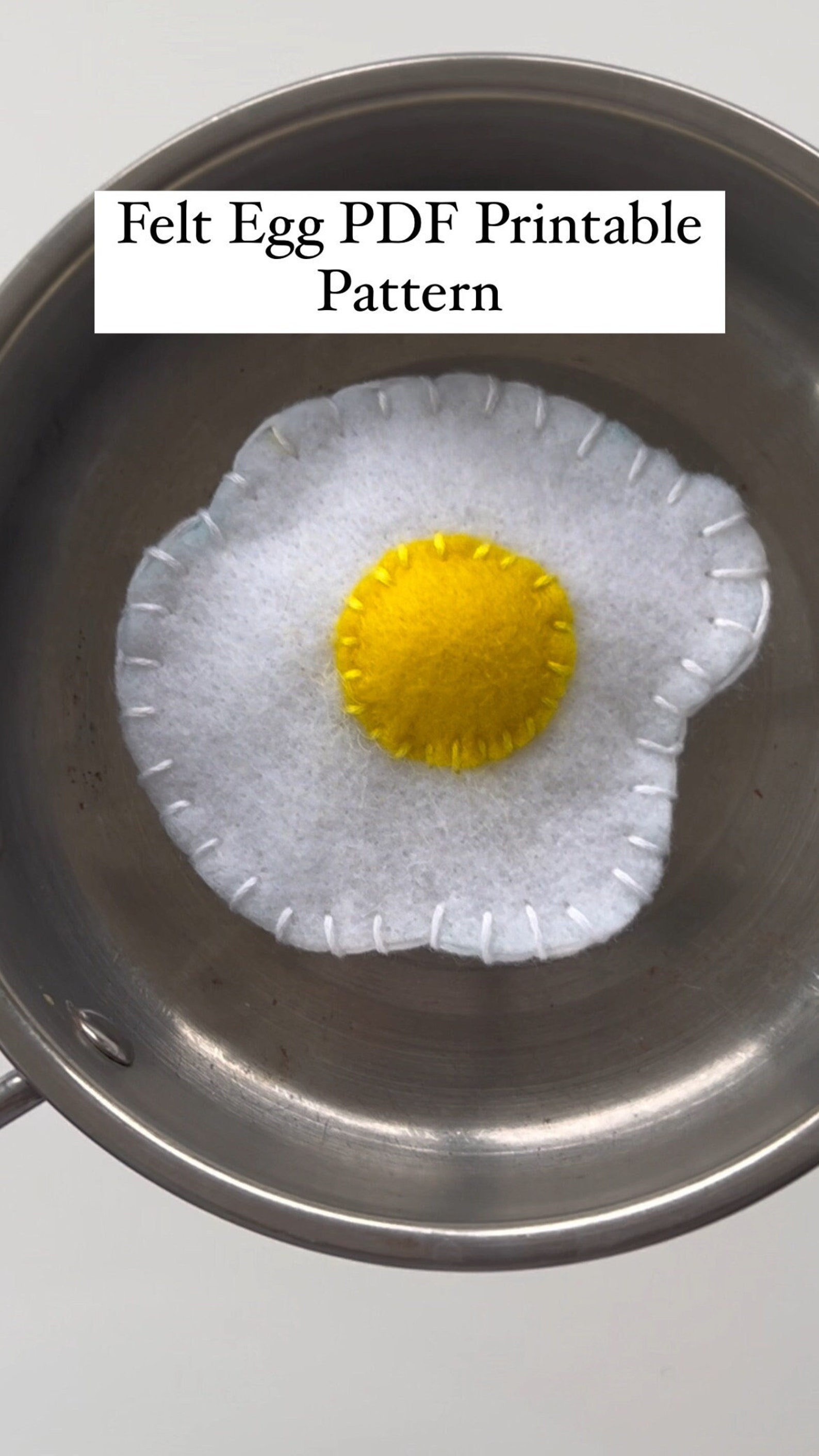 PDF Felt Egg Pattern, Egg Sewing Pattern, Felt Food Patterns, Digital ...