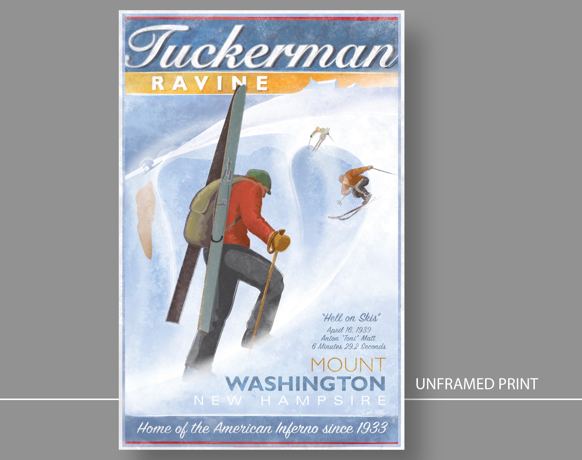 Tuckerman Ravine Print - 16 X 24" - Etsy