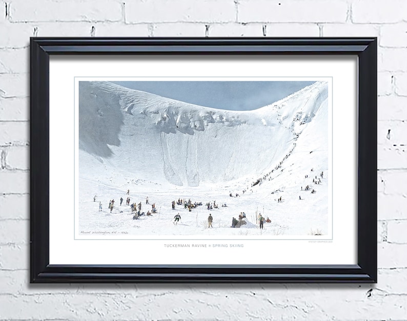 Tuckerman Ravine Vintage Print - Etsy
