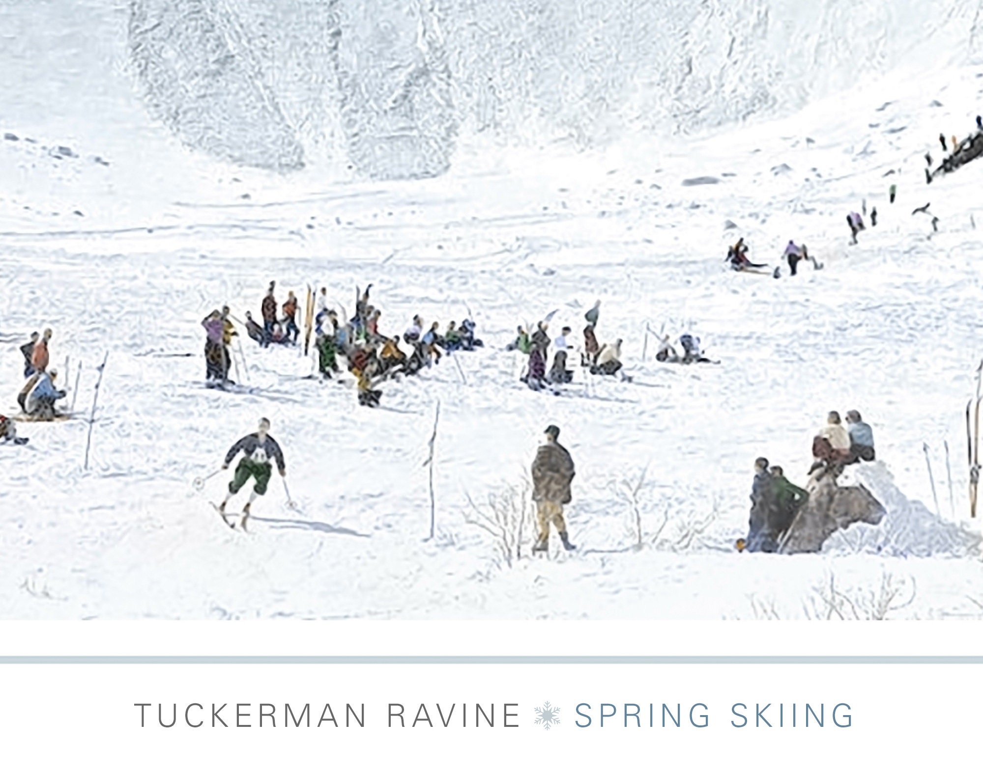 Tuckerman Ravine Vintage Print - Etsy
