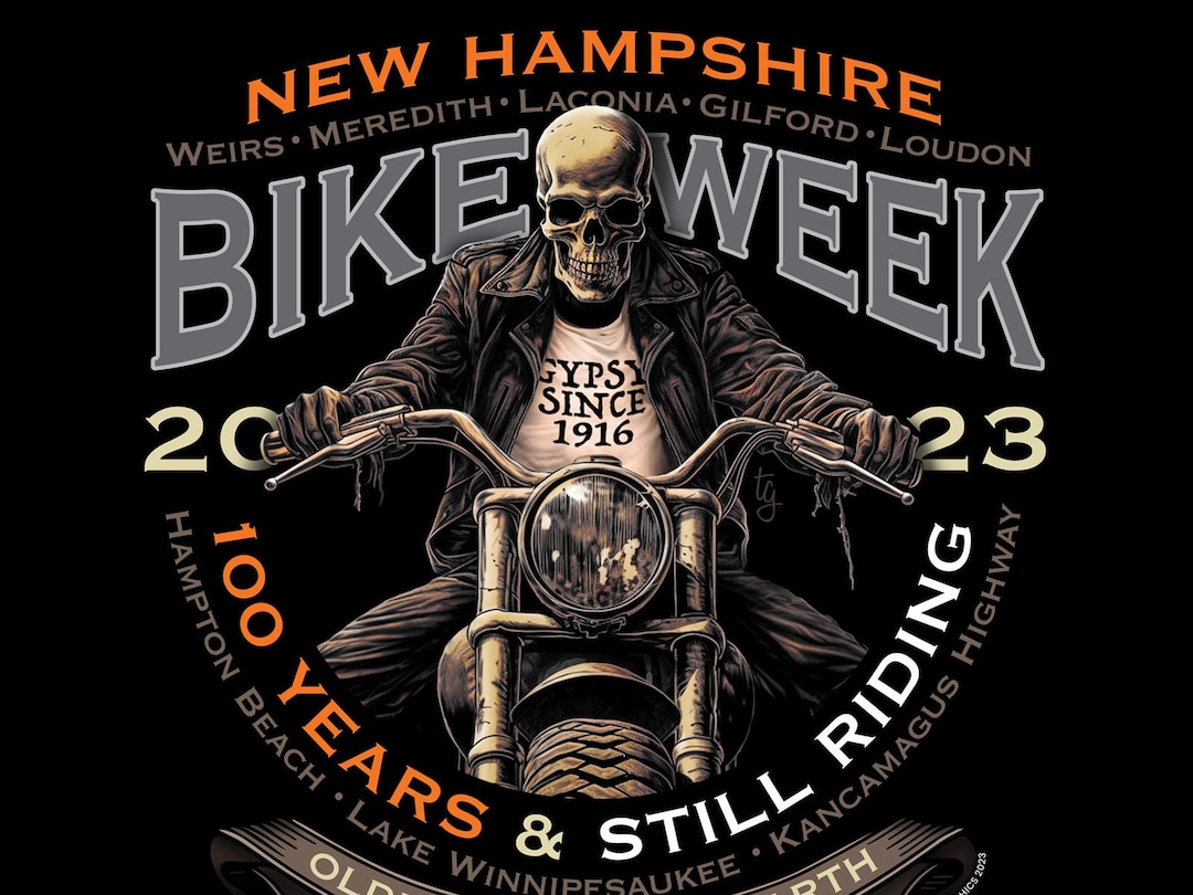 New Hampshire Bike Week Tee – Annual Motorcycle Rally - Etsy