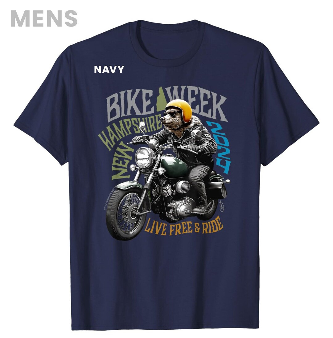 New Hampshire Bike Week Shirt - Harley Davidson Loudon Laconia Weirs ...