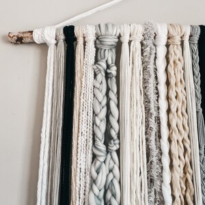 Beach House Wall Decor Large Bohemian Yarn Wall Hanging Light Blue ...