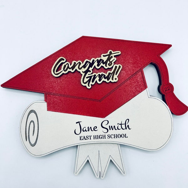 Graduation Card Svg - Etsy