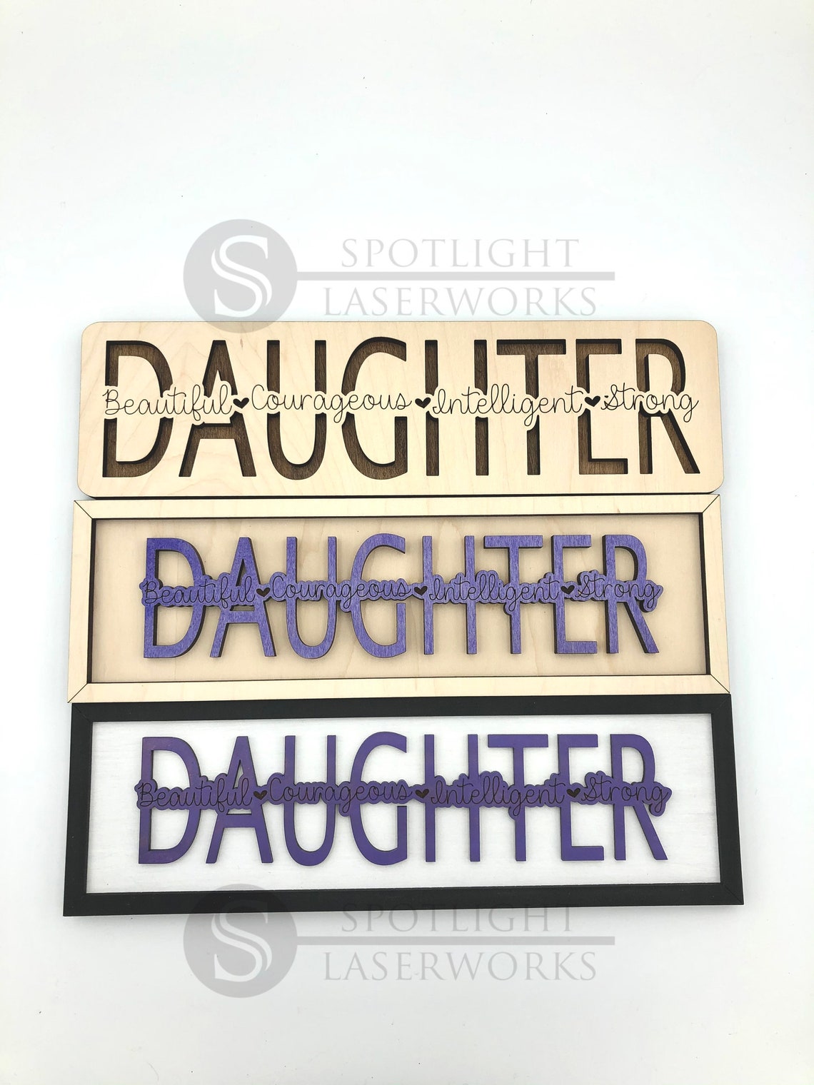 Daughter Sign SVG: Laser Cut File, Family Gift (digital File) - Etsy