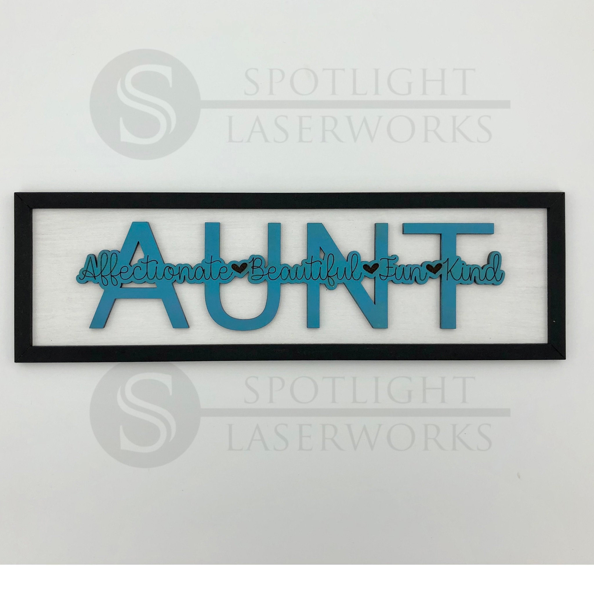 DIGITAL FILE: Kind Aunt Sign Gift for Aunt Family Sign Gift Idea Mother ...