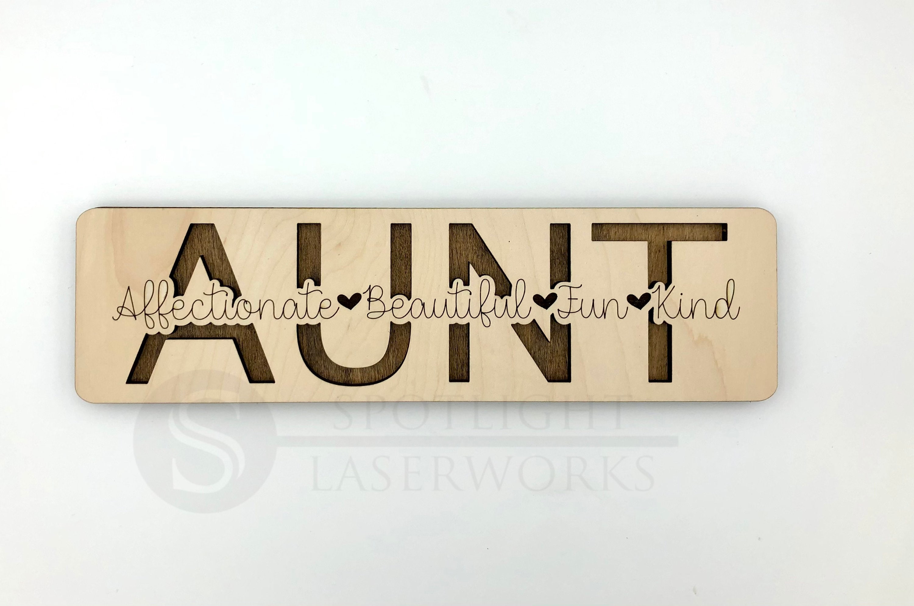 DIGITAL FILE: Kind Aunt Sign | Gift for Aunt | Family Sign Gift Idea ...