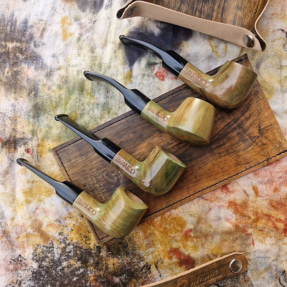 Balandis Olive SWAMPO smooth Collection (9mm) Handmade Olive Tobacco ...
