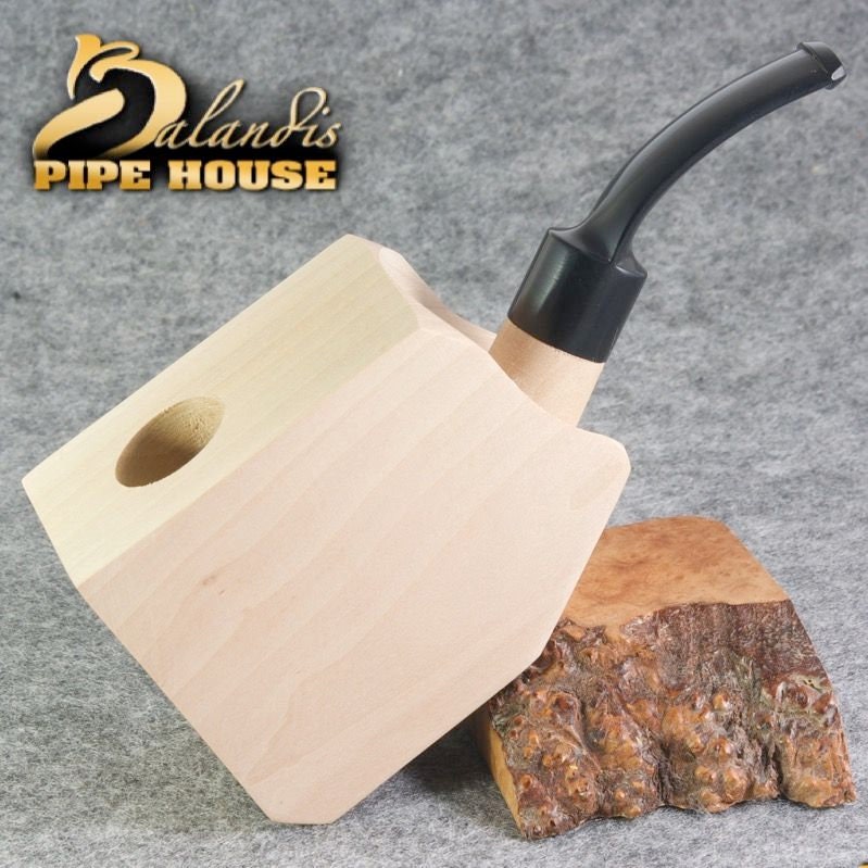 Balandis Club House (9mm) Crystal Finish Big Pear Wood Block Predrilled ...