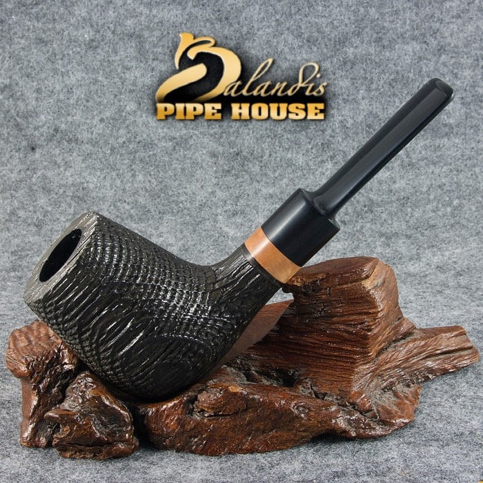 Balandis #902 Larwa Sandblasted (9mm) Handmade Bog Oak (Morta Wood ...