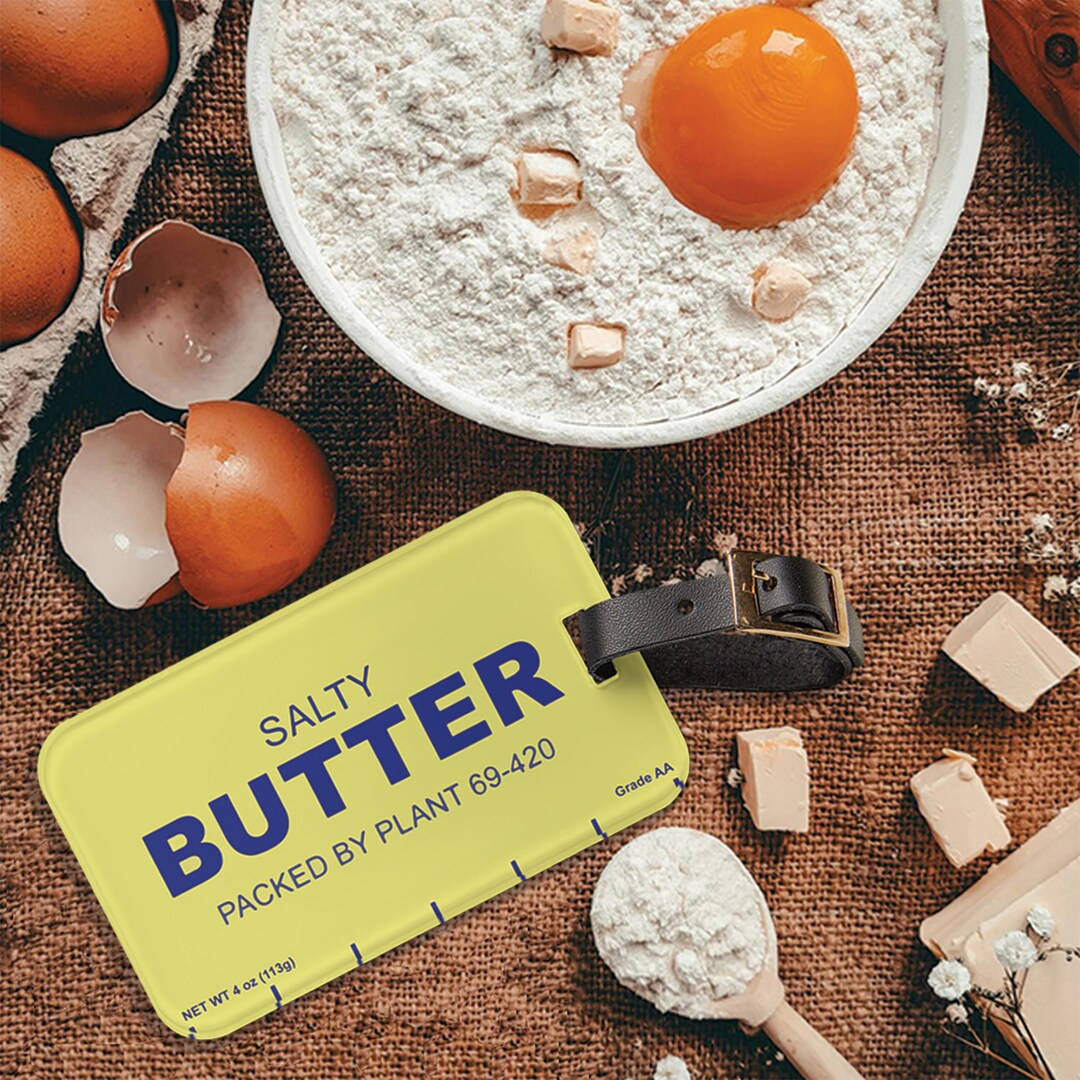 Stick of Butter Luggage Tag: Funny Yellow Food Travel Accessory - Etsy